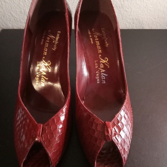 Norman Kaplan | Shoes | Norman Kaplan Made In Spain Burgundy Animal ...